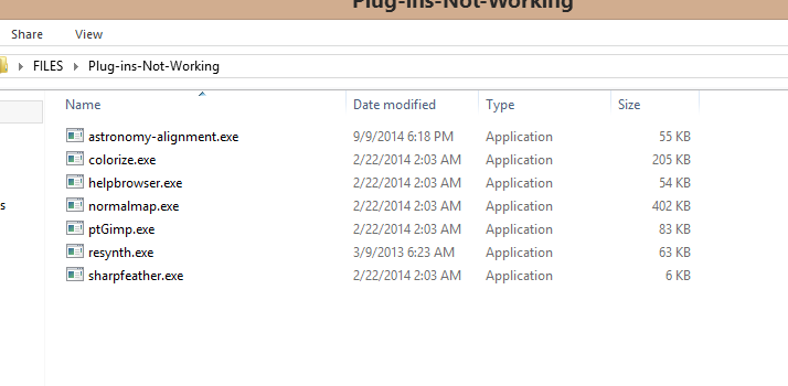 Windows executable plugins not working • GIMP Chat
