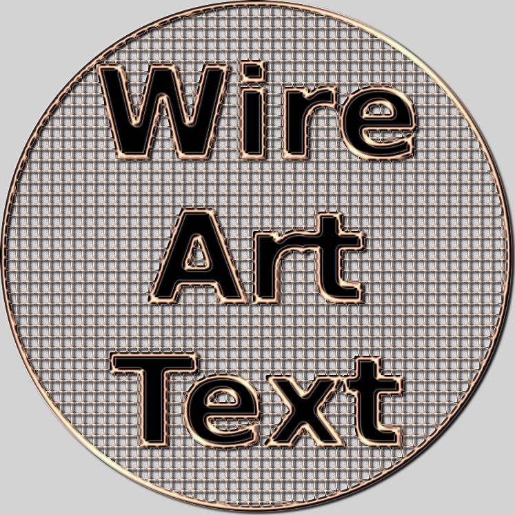 Wire Art Text Rel5 (Bkg Options) • GIMP Chat