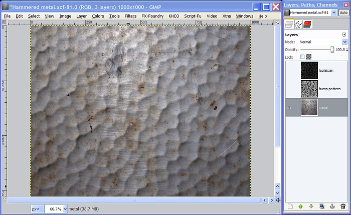 How to Make a Hammered Metal Effect - Metal Wurx - Part XI • GIMP Chat