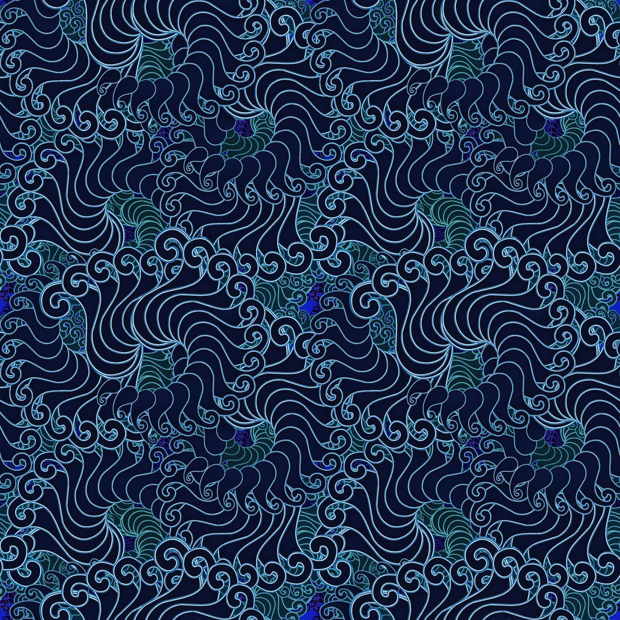paisley clouds • GIMP Chat