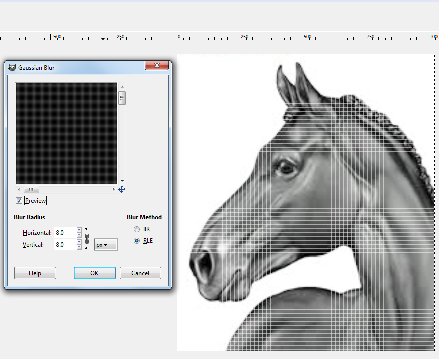 Halftone from Greyscale Image Tutorial • GIMP Chat