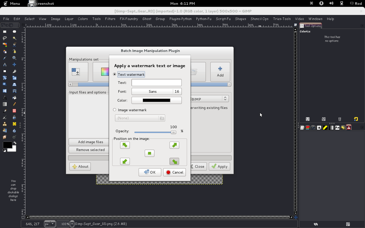 Bimp plugin for Fedora 32 bit • GIMP Chat