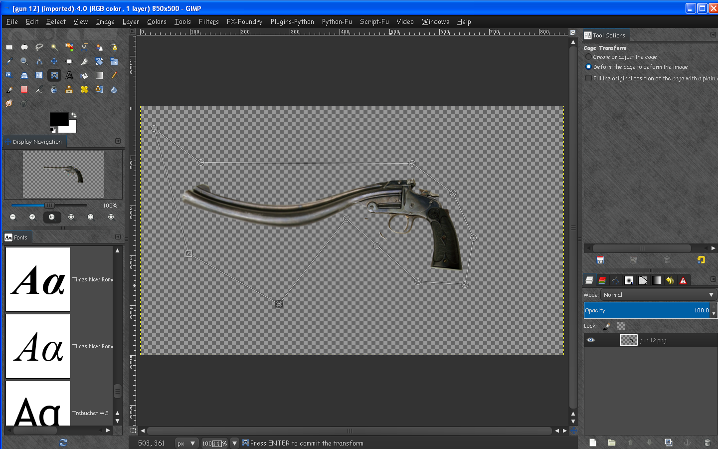 Cage tool • GIMP Chat