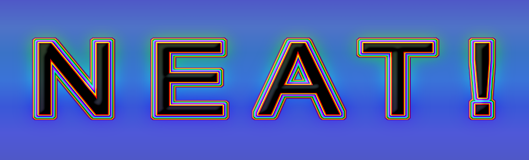 Color Bevel Text Script Rel2 • GIMP Chat