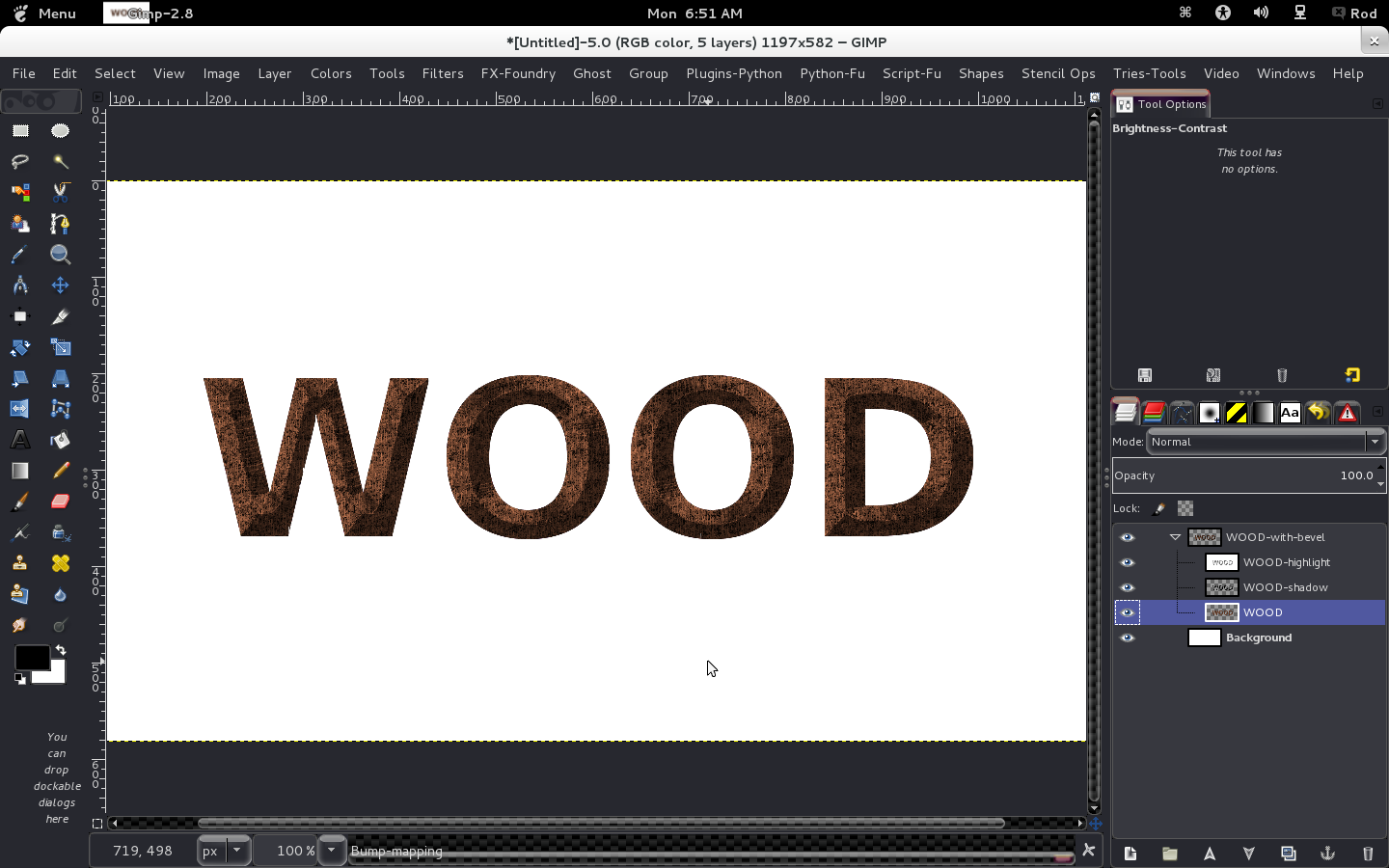 Wood Effect -Gimp-2.8 • GIMP Chat