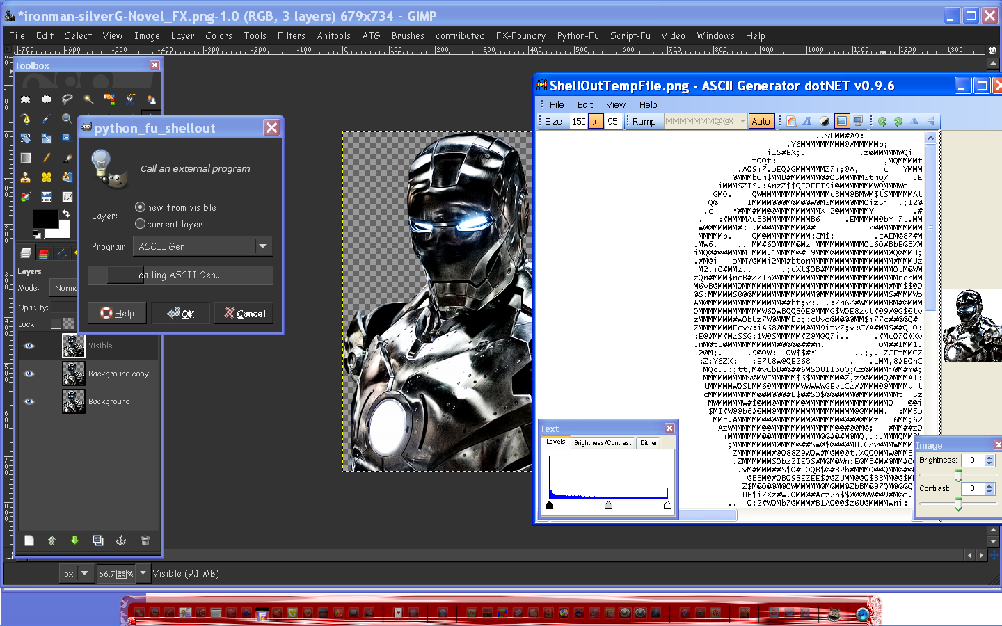 Ascii Art *GIMP Script Question* NOT ARTWORK! • GIMP Chat