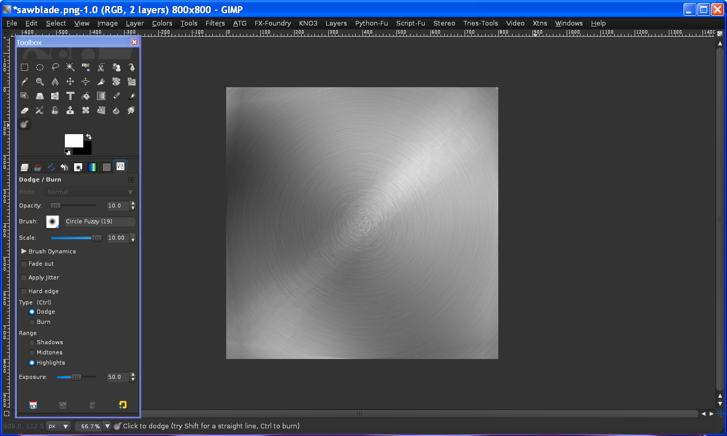 Creating a realistic gear in GIMP - Page 2 • GIMP Chat