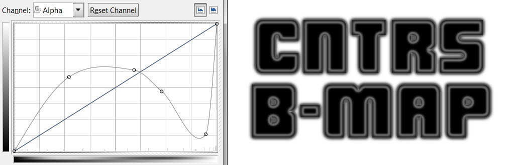 Contours [shaping the alpha channel with curves] • GIMP Chat