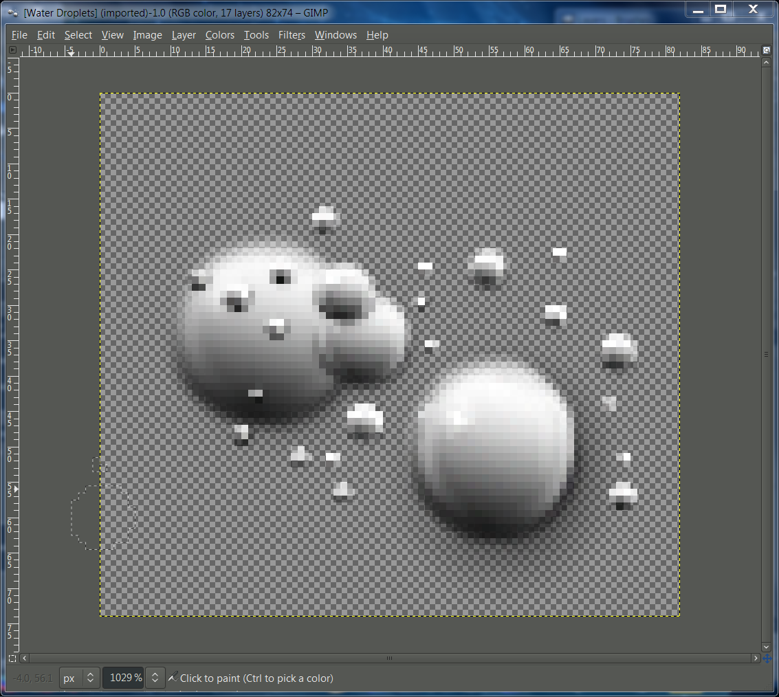 Animated Rain Droplet Brush • GIMP Chat