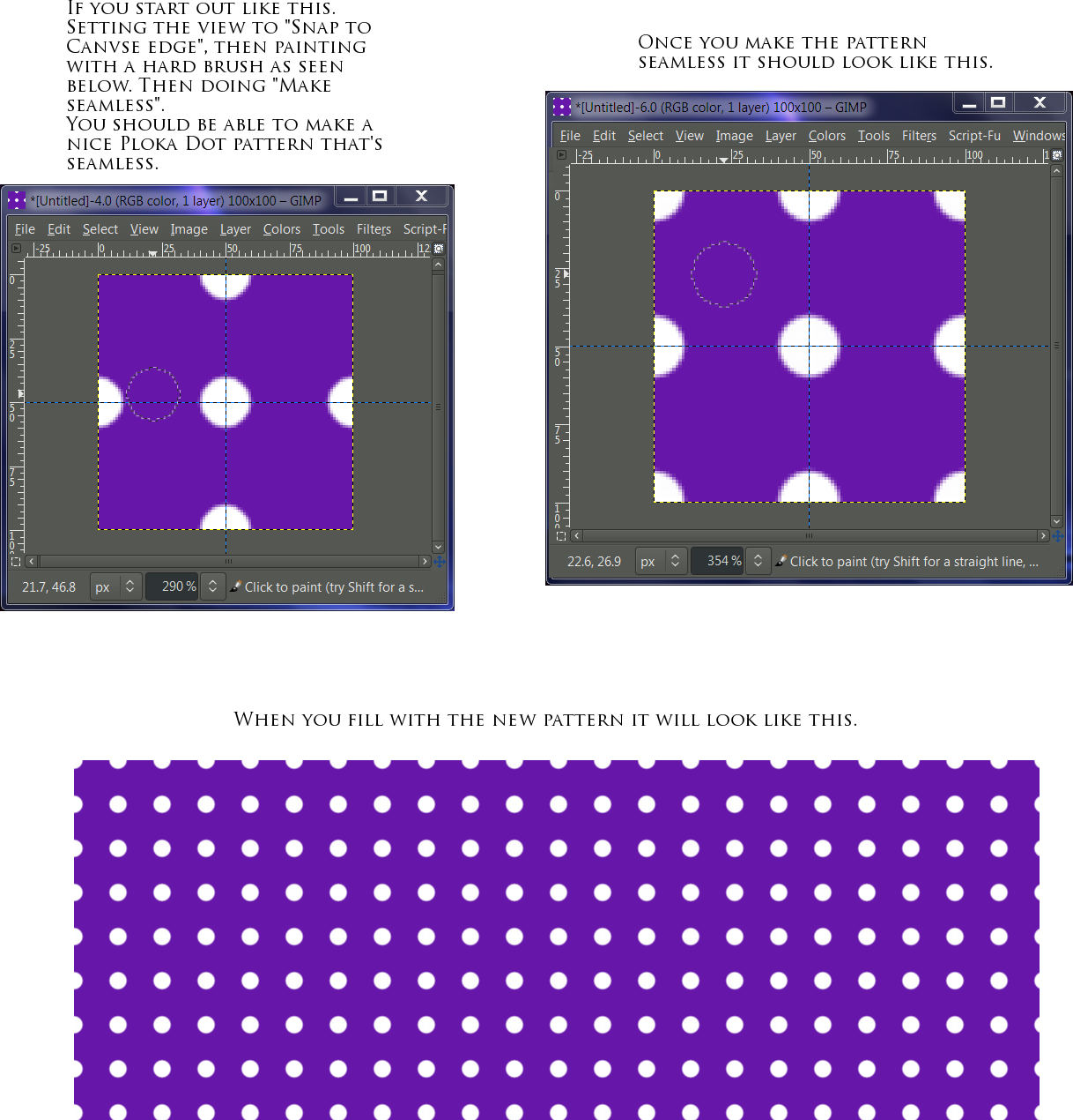 Small Dot Pattern • GIMP Chat