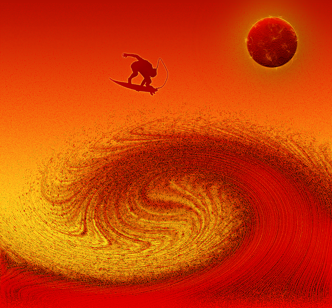 Fire Surfer • GIMP Chat