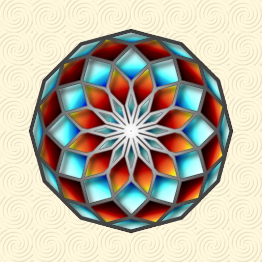 Symmetric diamond flowers from rotated geometric shapes • GIMP Chat