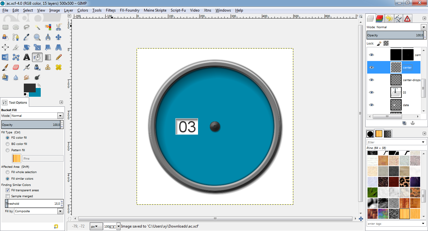 Analog clock • GIMP Chat