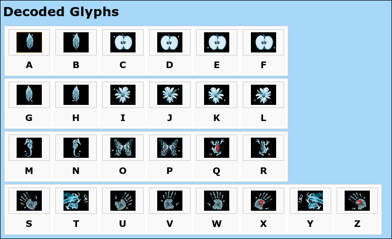 Fringe Glyph Alphabet Fringe Glyph | James Carter