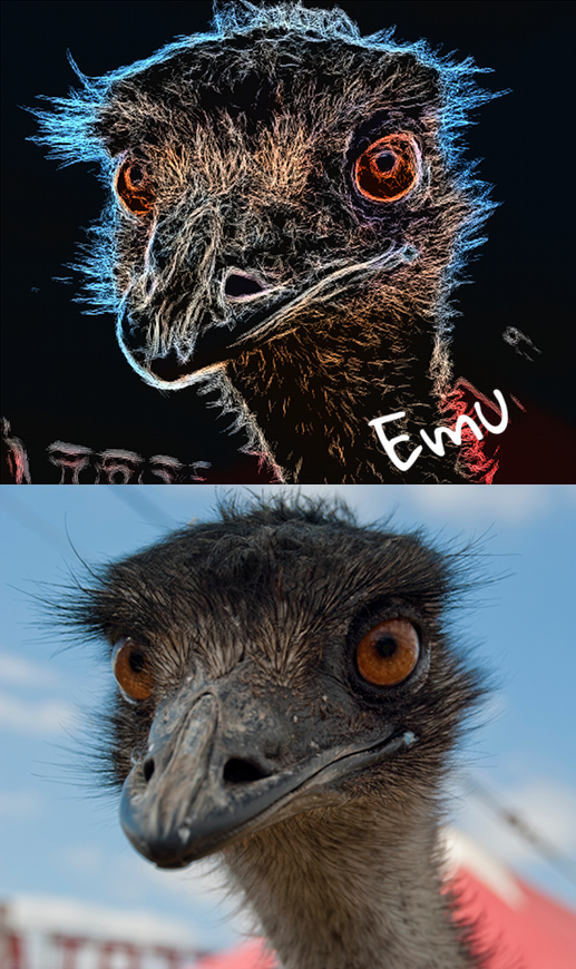 GMIC new filter " Black Crayon Graffiti" • GIMP Chat