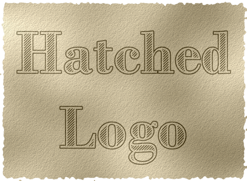 Hatched Logo Script • GIMP Chat